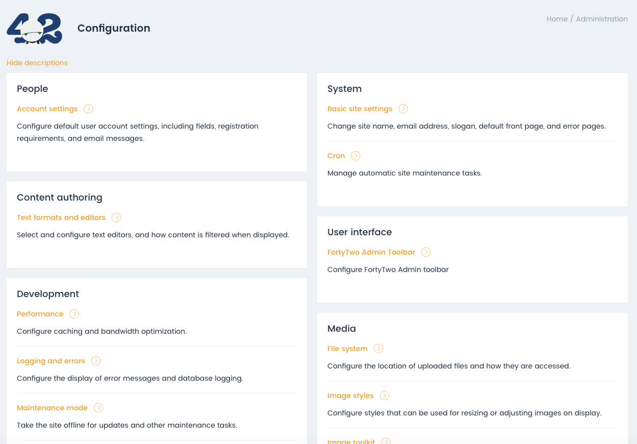 FortyTwo - Administration theme | Drupal.org